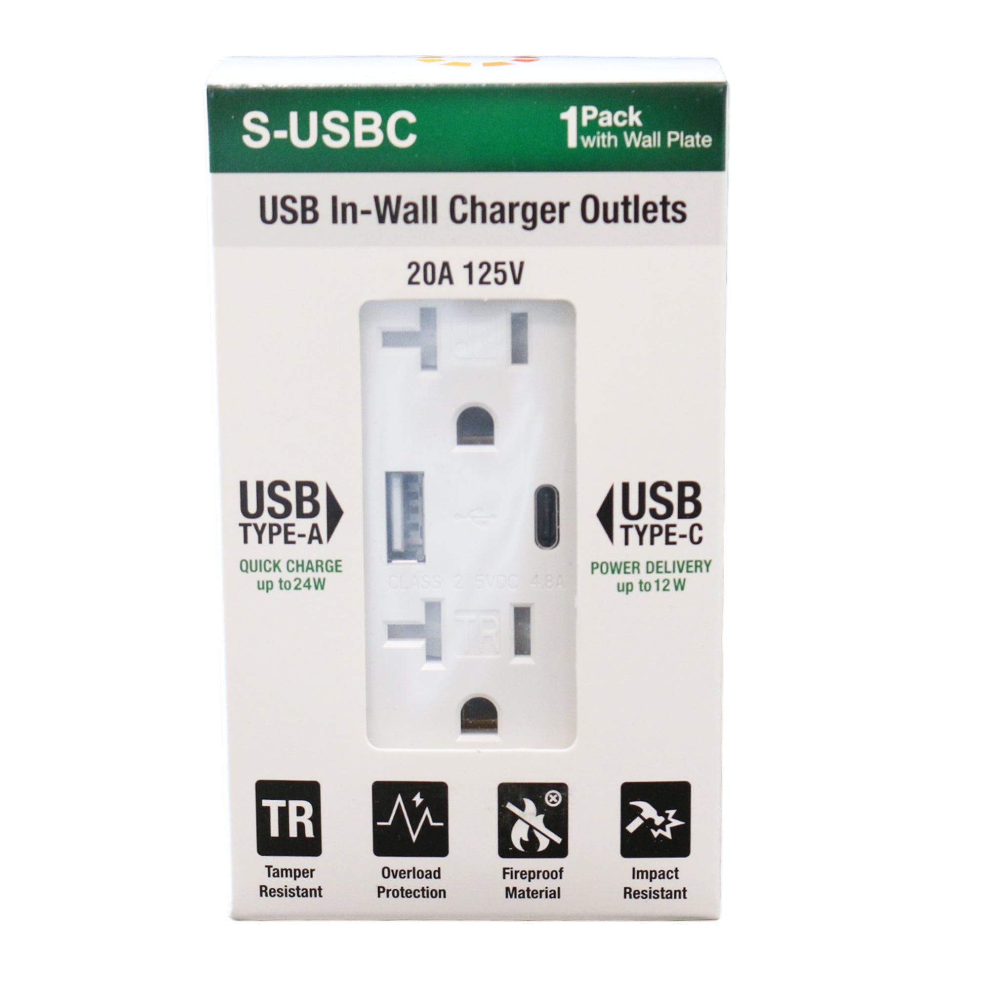 Electrical Outlet With Usb Ports Insignia™ 2 Pack 2 Outlet In Wall