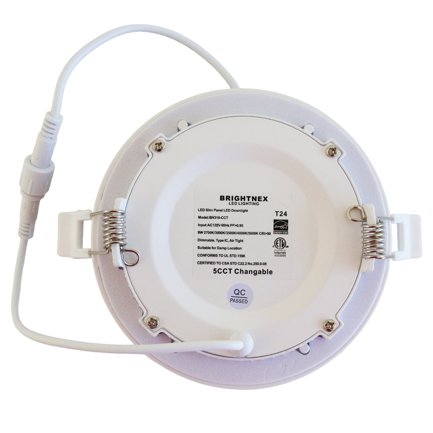 5CCT Slim Flat Panel Downlights, 6 Inch, Dimmable – BrightNexLED